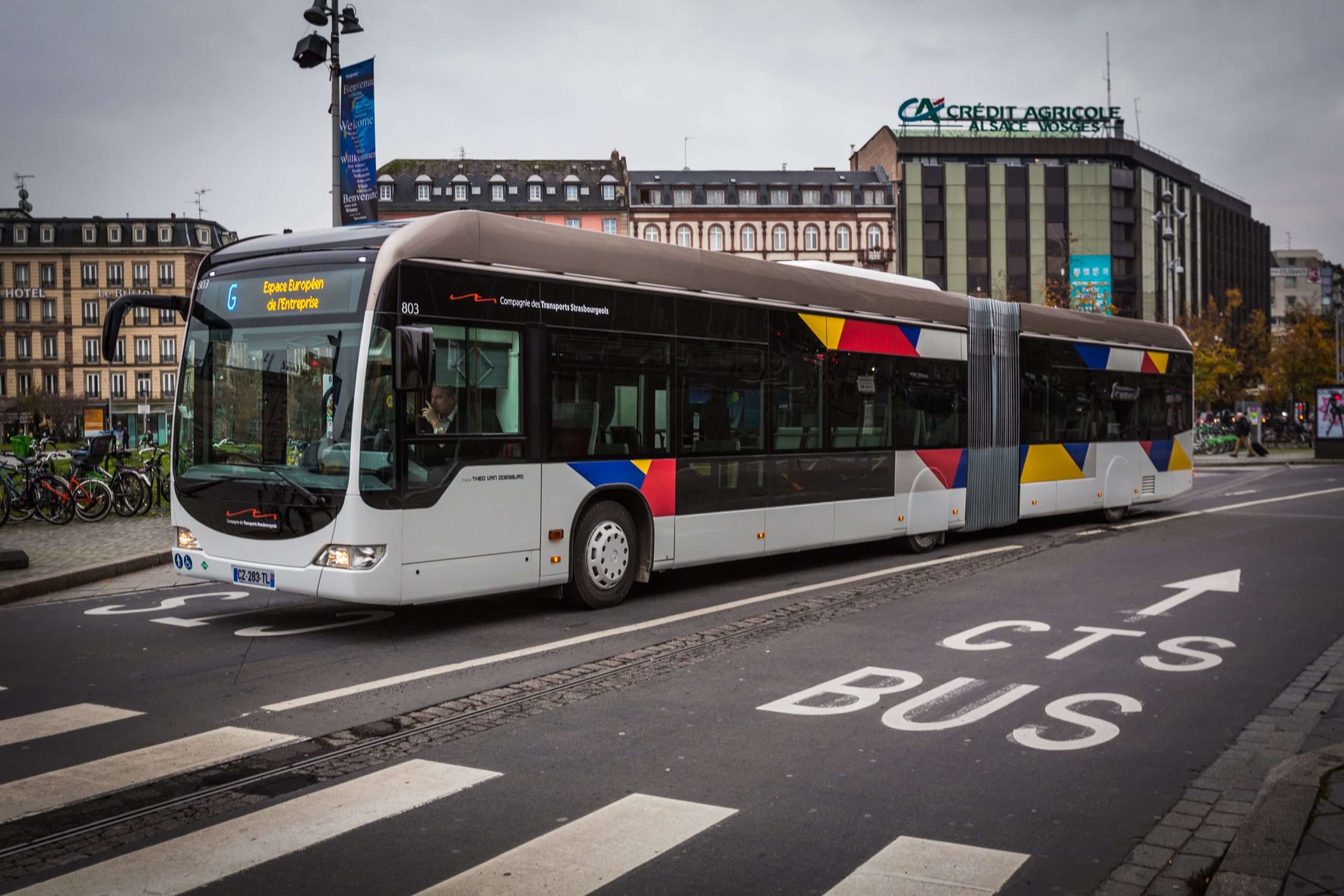 Prolongement de la ligne de bus G à Strasbourg - France