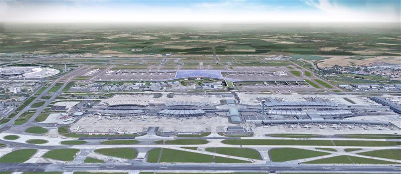 Terminal T4 de l’aéroport Paris-Charles de Gaulle - France