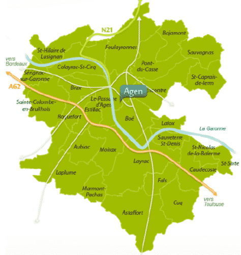 Étude urbaine pour Agen - France