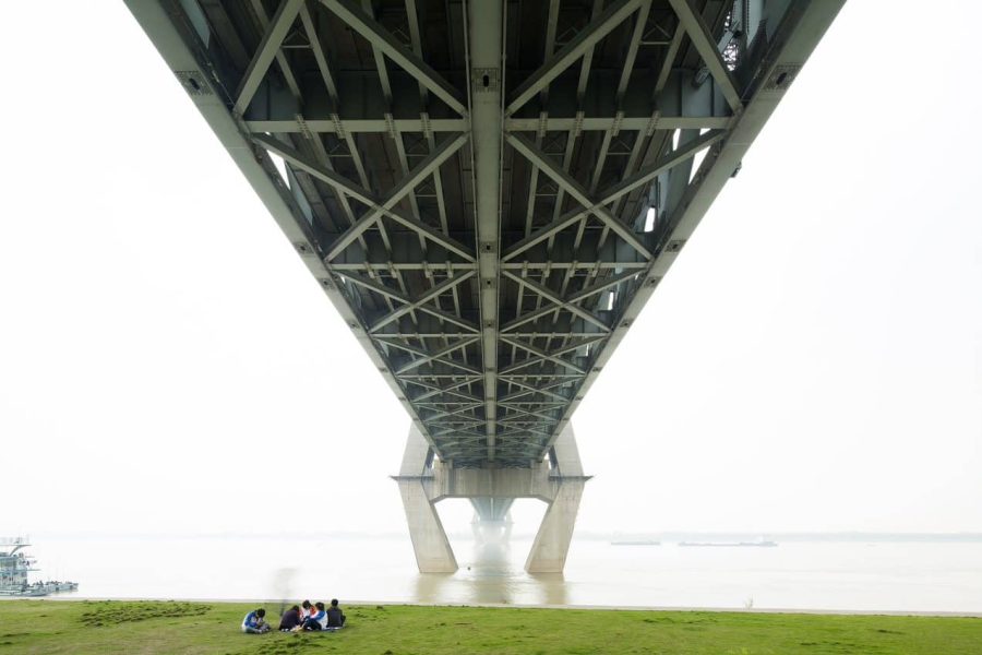 The Tianxingzhou cable-stayed bridge - China - Group