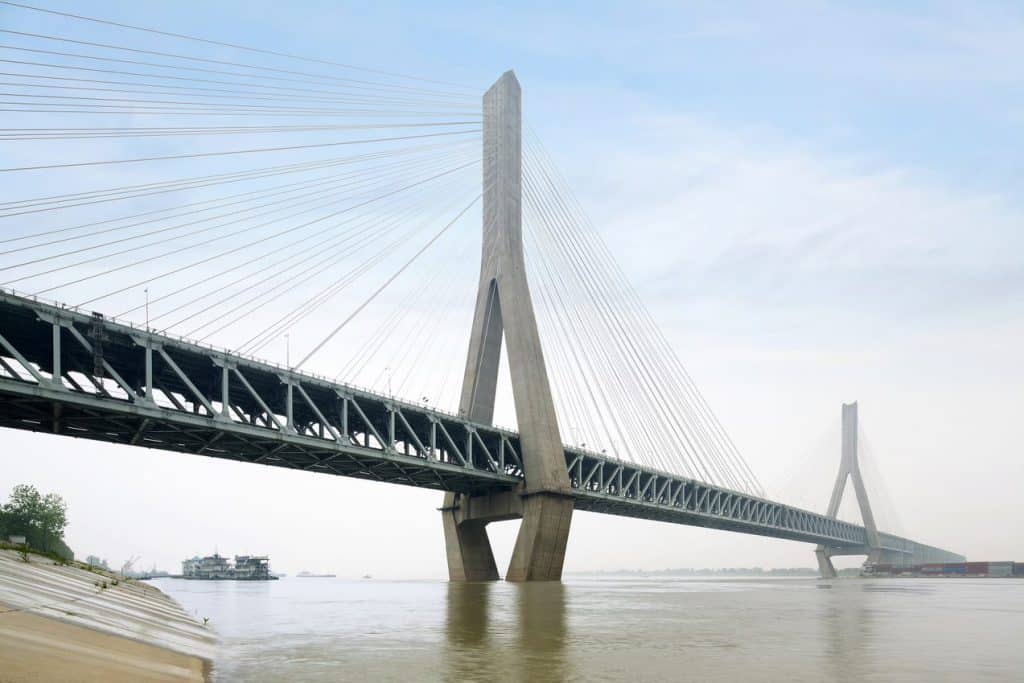 The Tianxingzhou cable-stayed bridge - China - Group